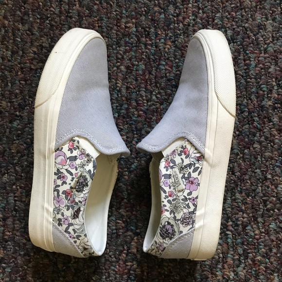 Vans | Shoes | Flowered Vans | Poshmark